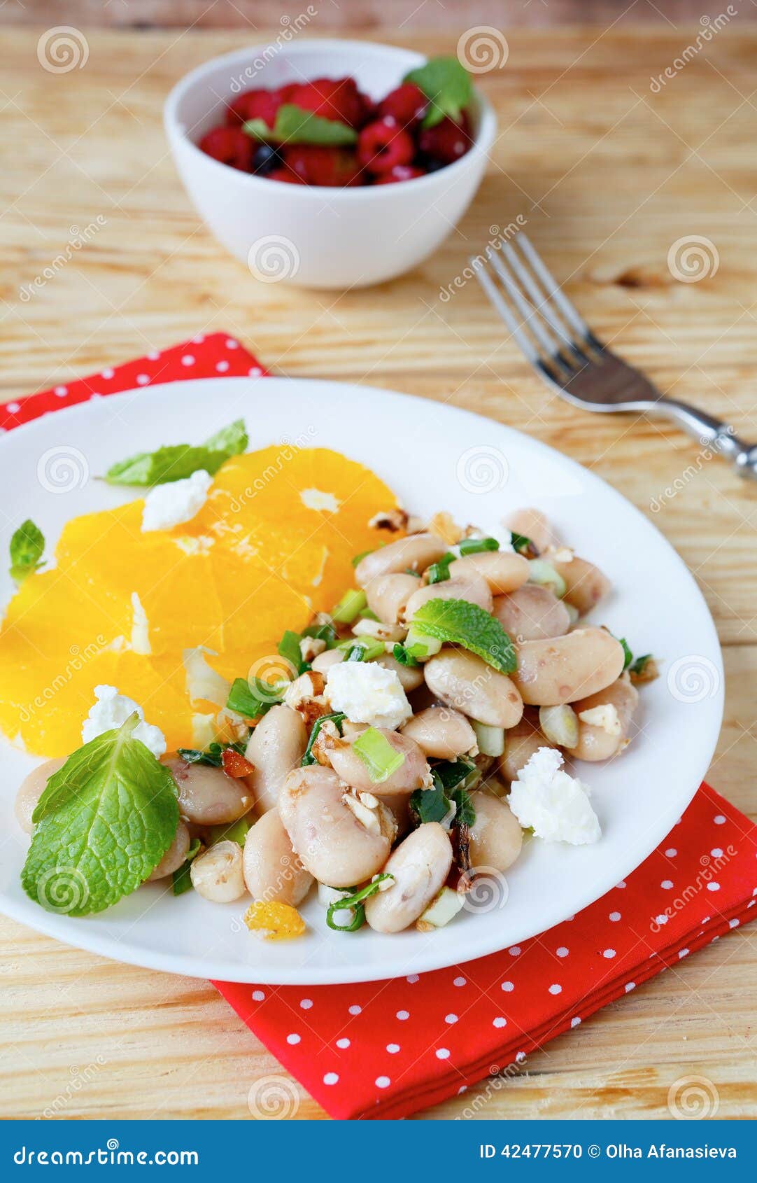 Winter beans salad stock photo. Image of healthy, cheese - 42477570