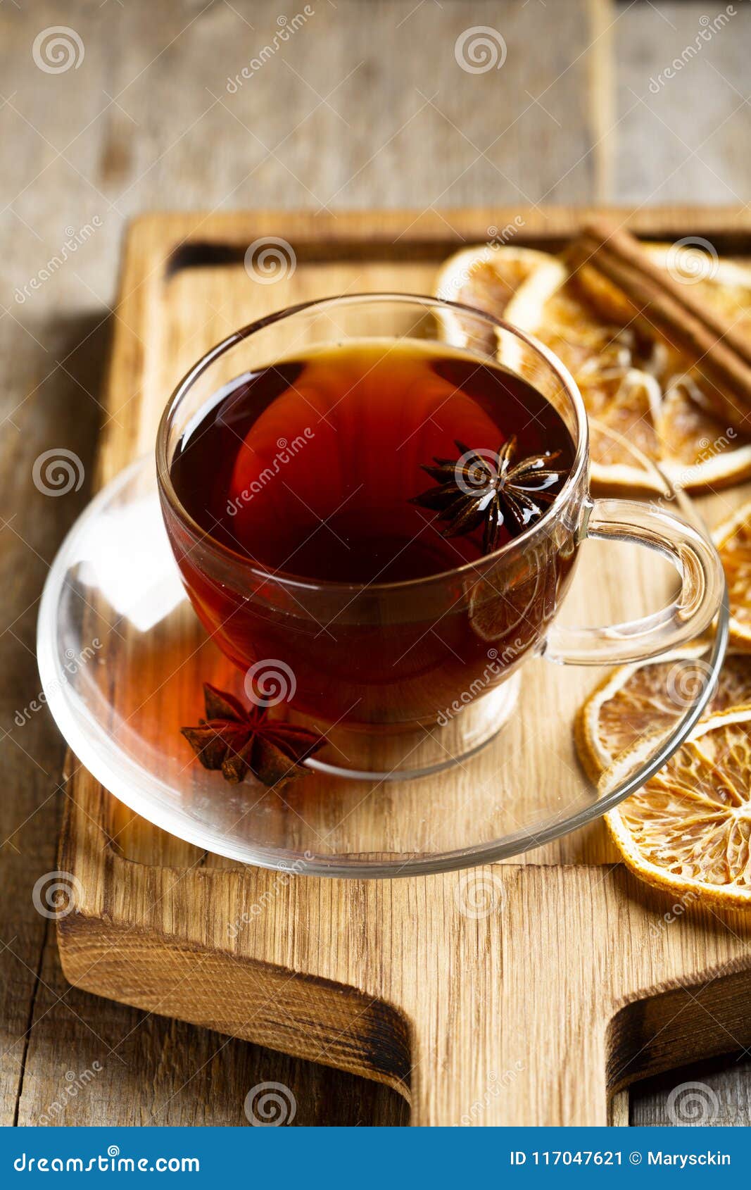 Winter Black Tea with Spices Stock Image - Image of drink, closeup ...