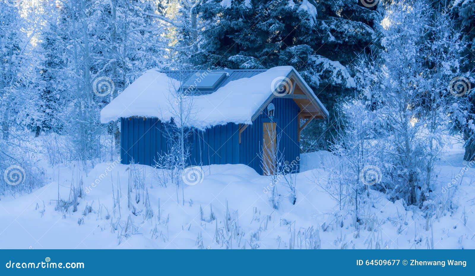 Winter blue house stock image. Image of whistler, mountain - 64509677