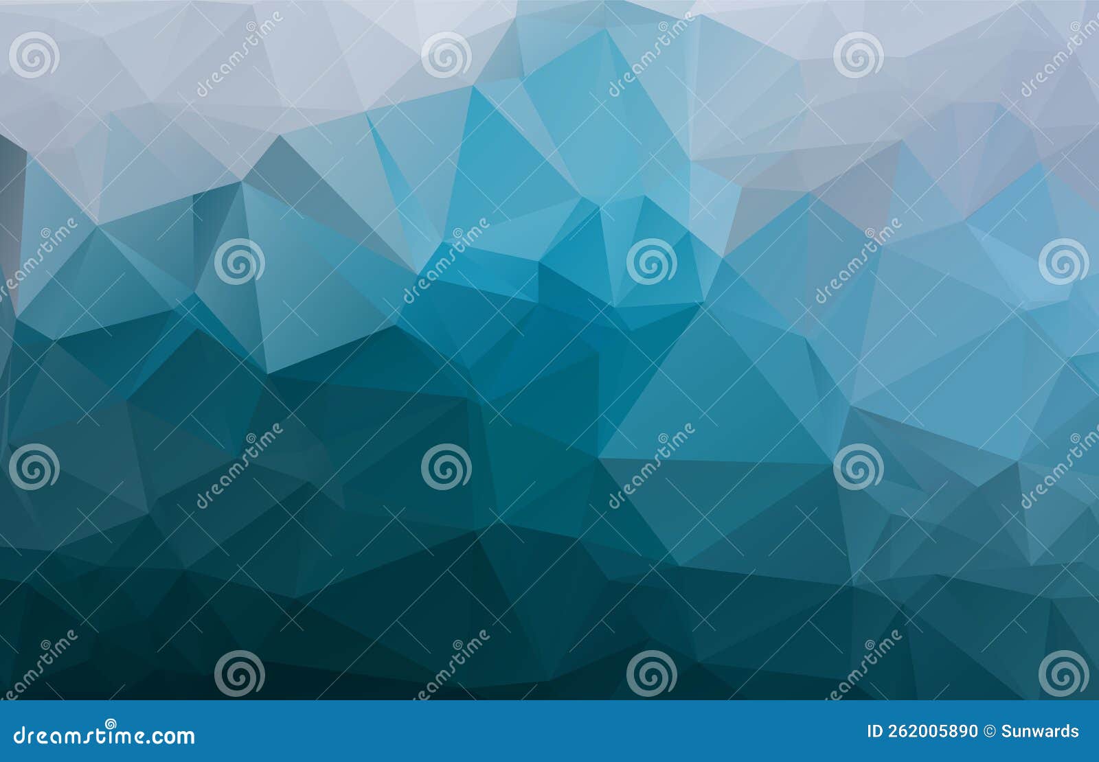 Winter Blue Triangles Low Poly Grid Abstract Background. Geometric ...