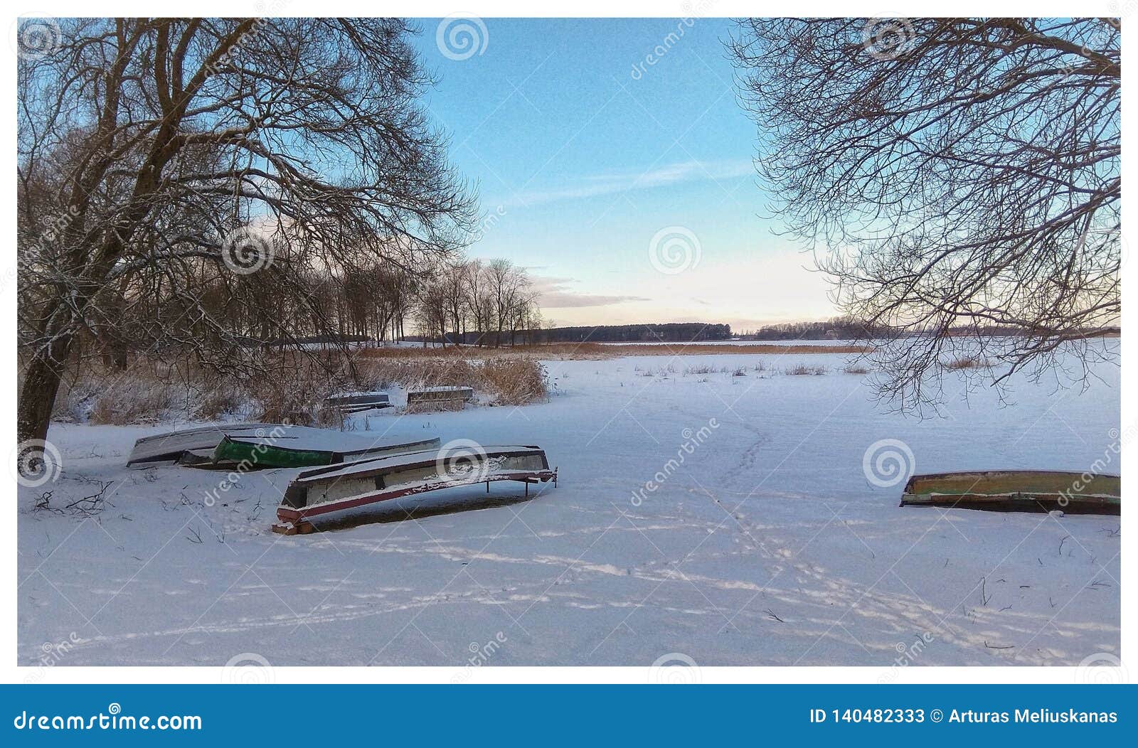 Winter stock image. Image of boats, snow, feet, cold - 140482333