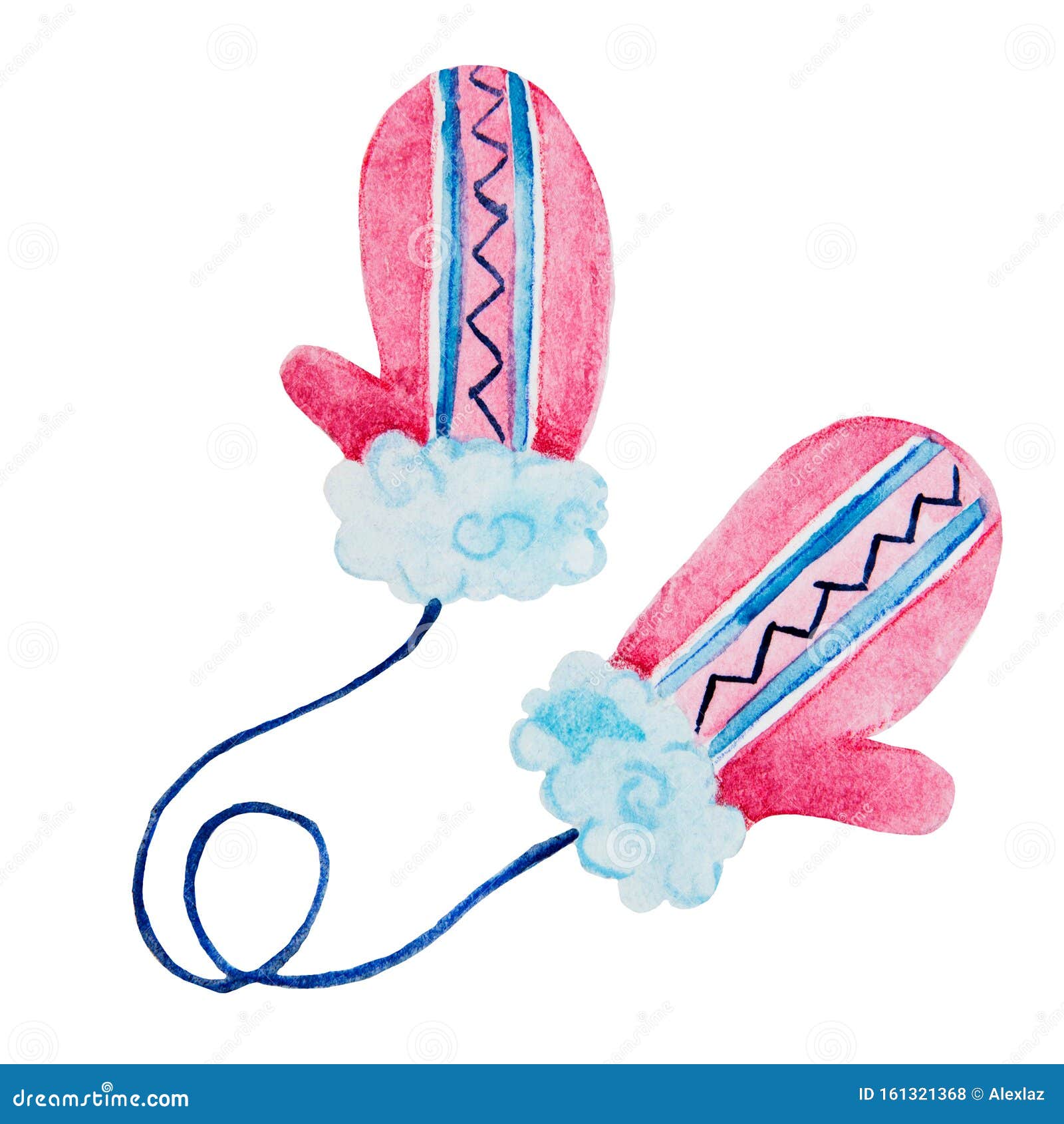 Winter Boots and Mittens Watercolor Stock Photo - Image of isolated ...