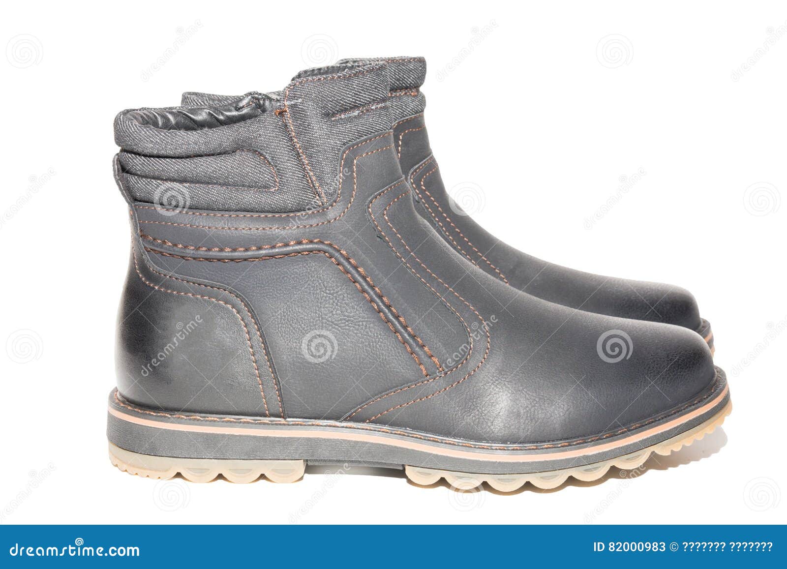 Winter Boots on a White Background Stock Image - Image of clothing ...
