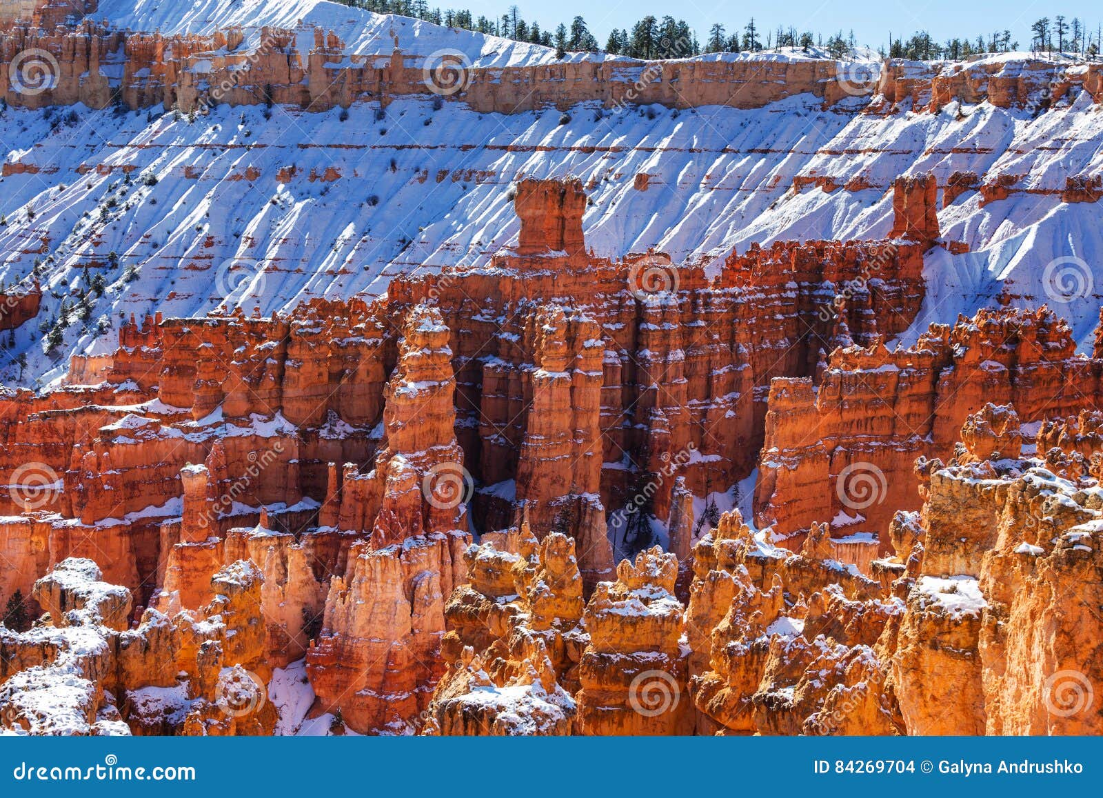 Winter Bryce stock photo. Image of natural, mountain - 84269704
