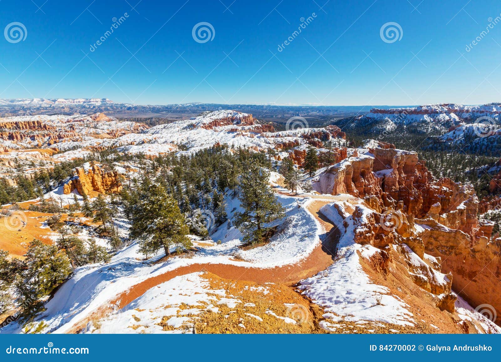 Winter Bryce stock photo. Image of landscape, hiking - 84270002