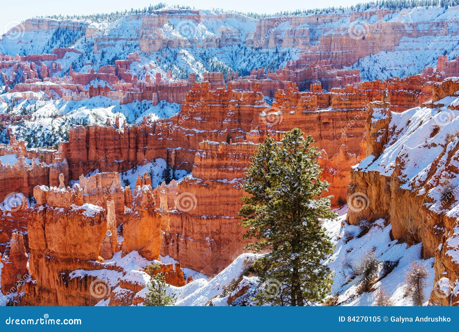 Winter Bryce stock image. Image of hoodoo, panoramic - 84270105