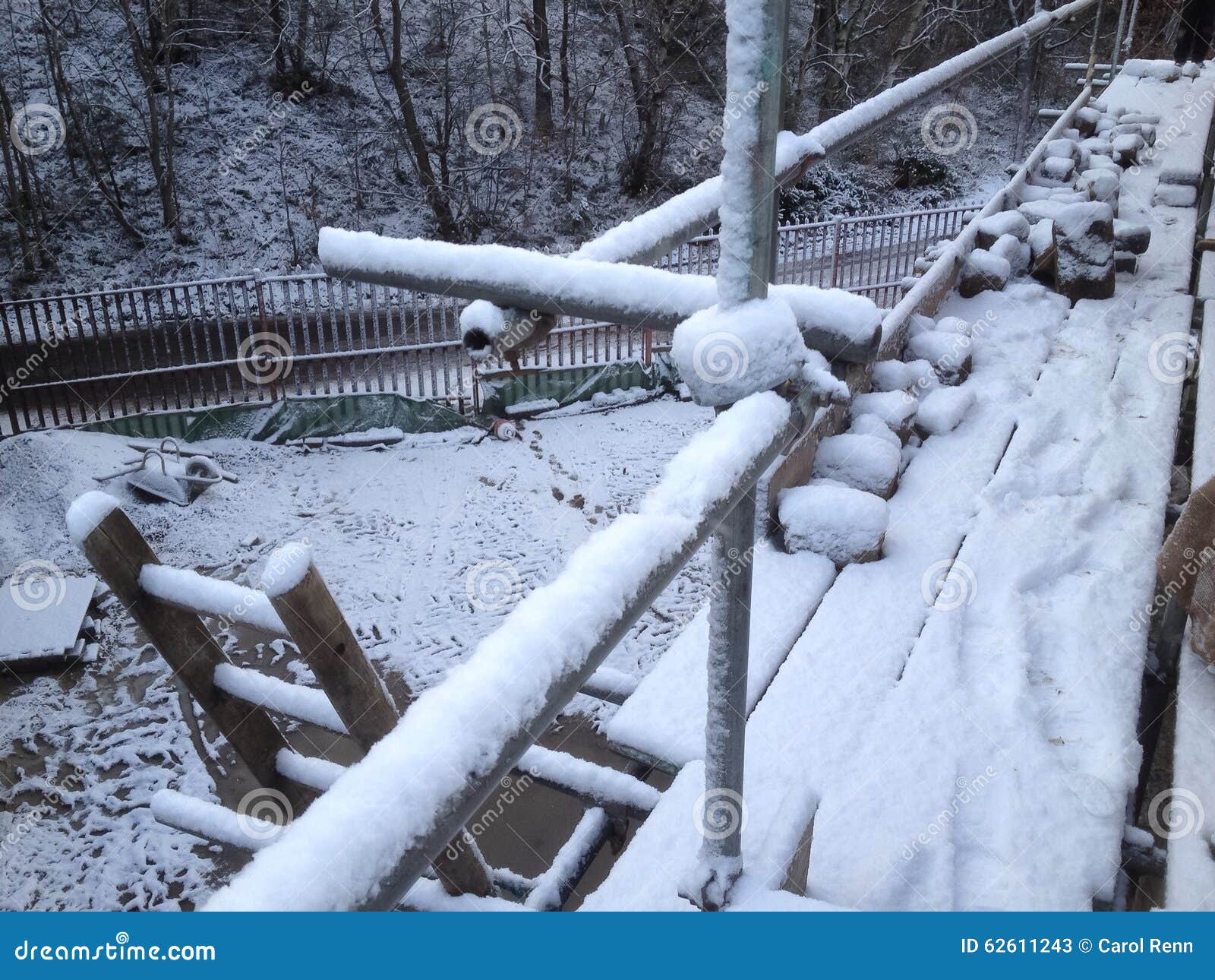Winter On A Building Site Stock Photo - Image: 62611243