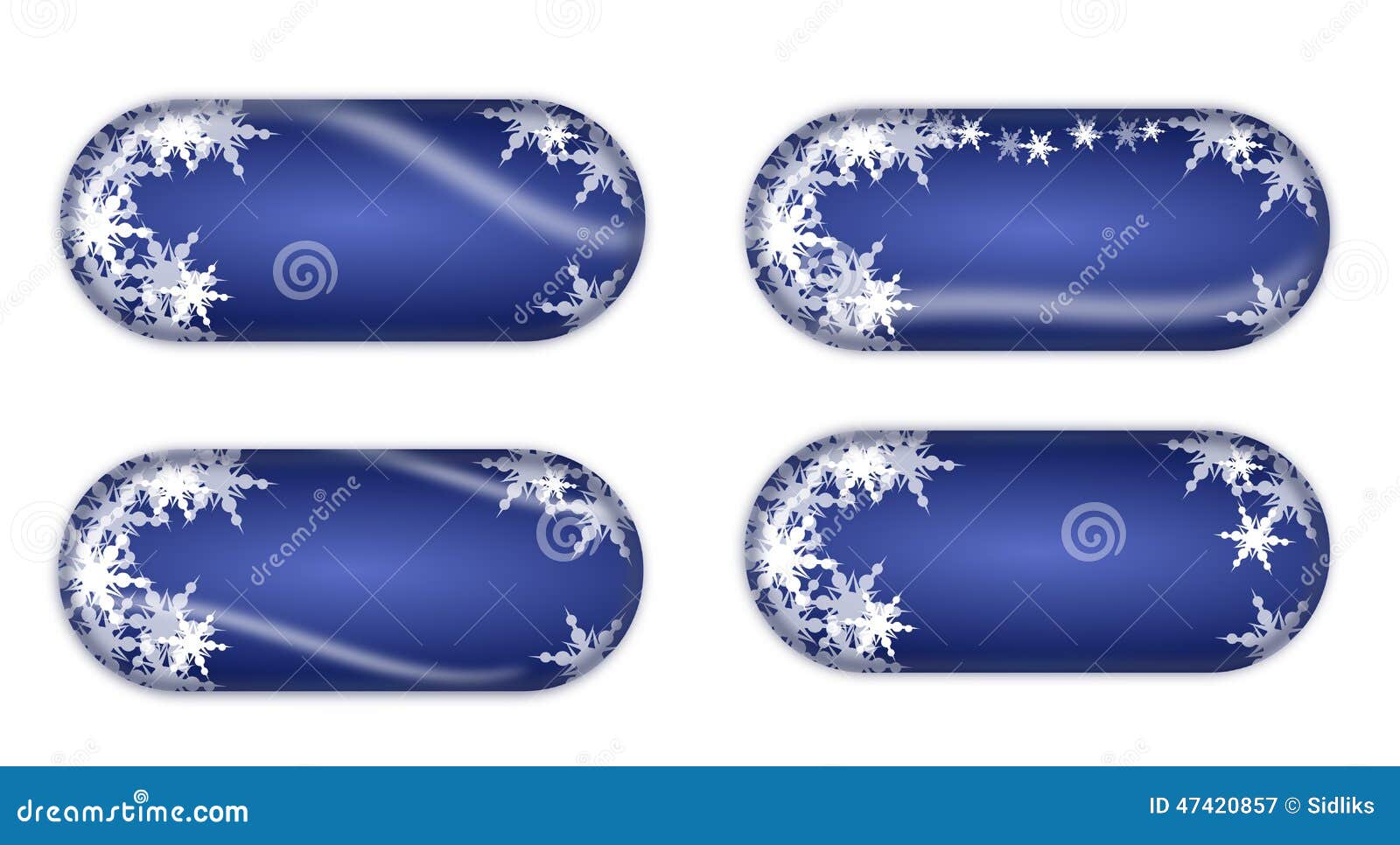 Winter buttons stock illustration. Illustration of three - 47420857