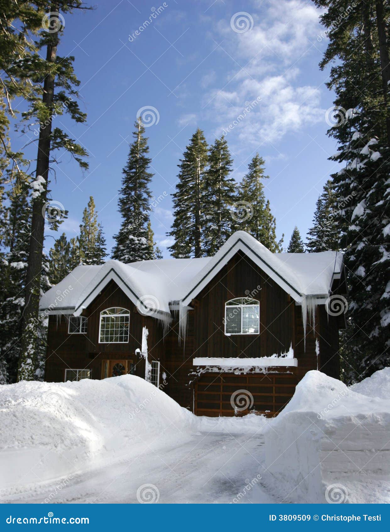 Winter cabin stock image. Image of card, rest, relaxation - 3809509