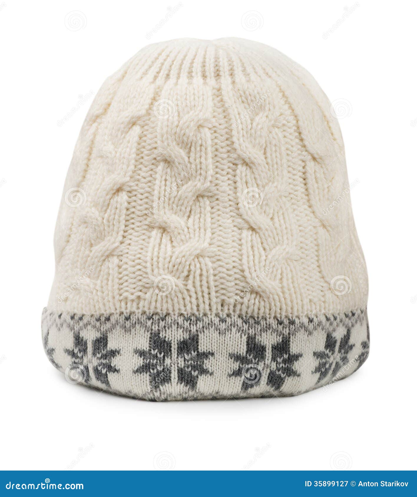 Winter cap stock image. Image of isolated, garment, knit - 35899127