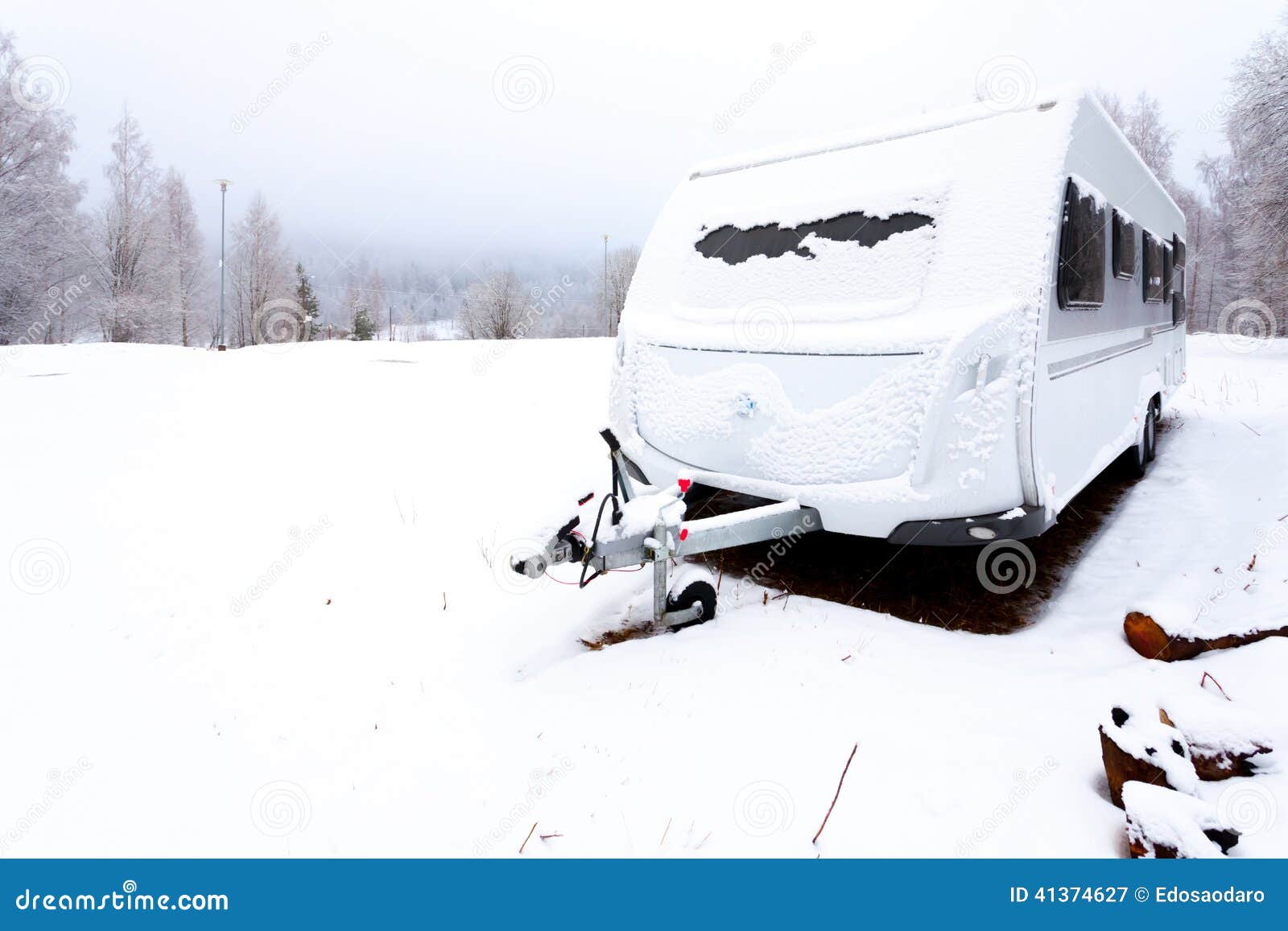 Winter Caravan stock image. Image of automobile, outdoor - 41374627