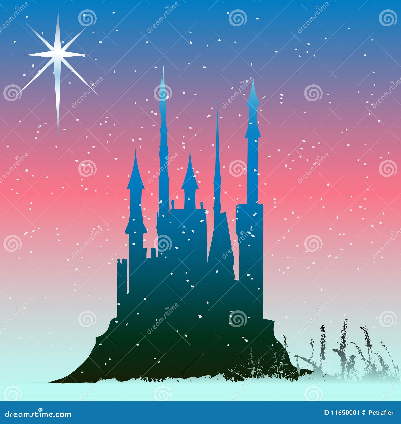 Winter Castle stock vector. Illustration of creative - 11650001