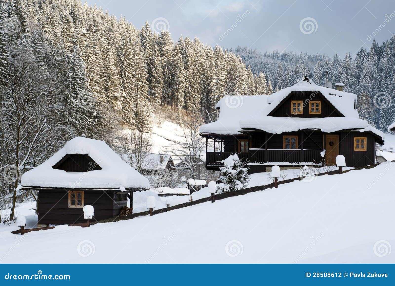 Winter chalet stock photo. Image of alpine, architecture - 28508612