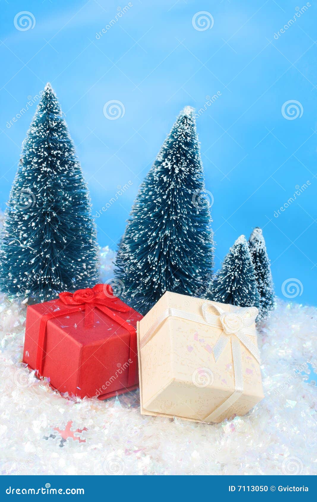 Winter christmas presents stock photo. Image of glitter - 7113050