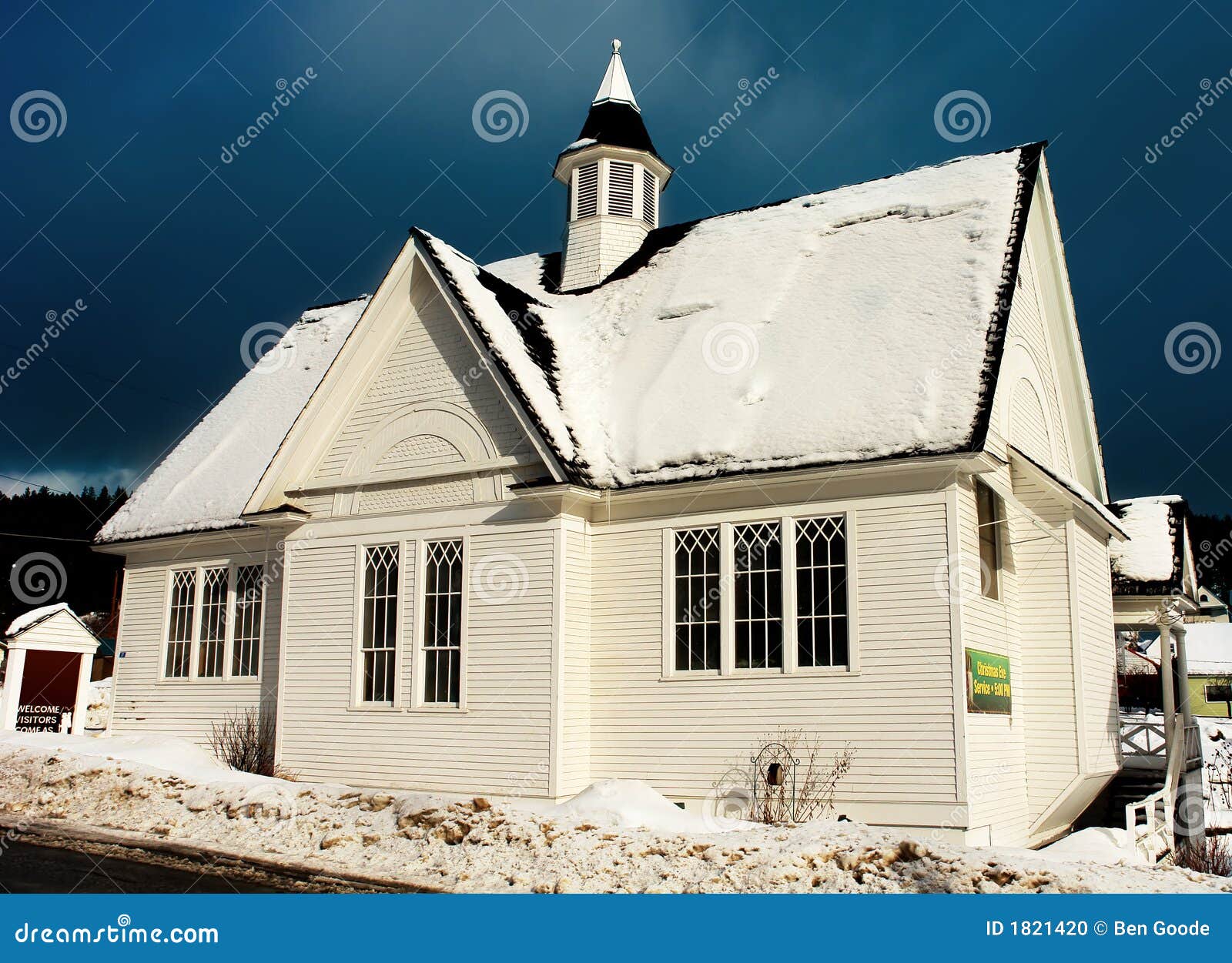 Winter Church stock photo. Image of cold, devil, pray - 1821420