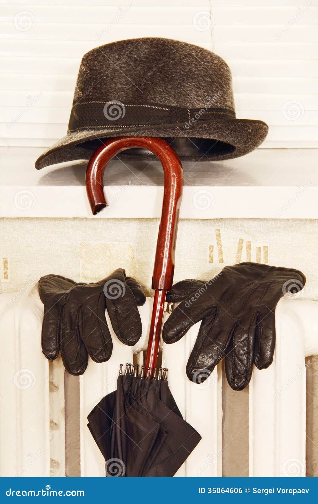 Winter Clothes on a Radiator. Stock Photo - Image of concept, heating ...