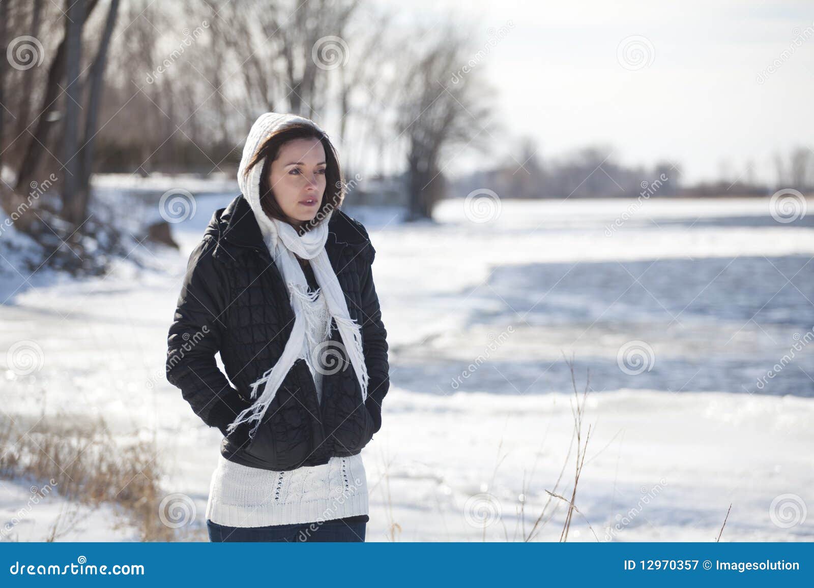 Winter cold stock image. Image of park, lifestyle, leisure - 12970357