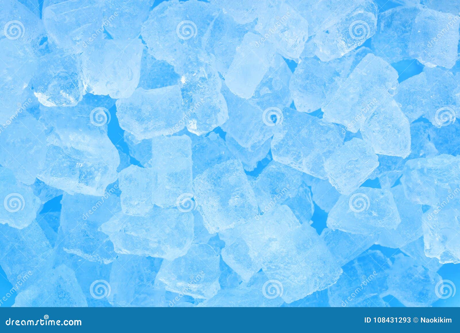 Winter Cold Blue Ice Cube Texture Background Stock Image - Image of ...