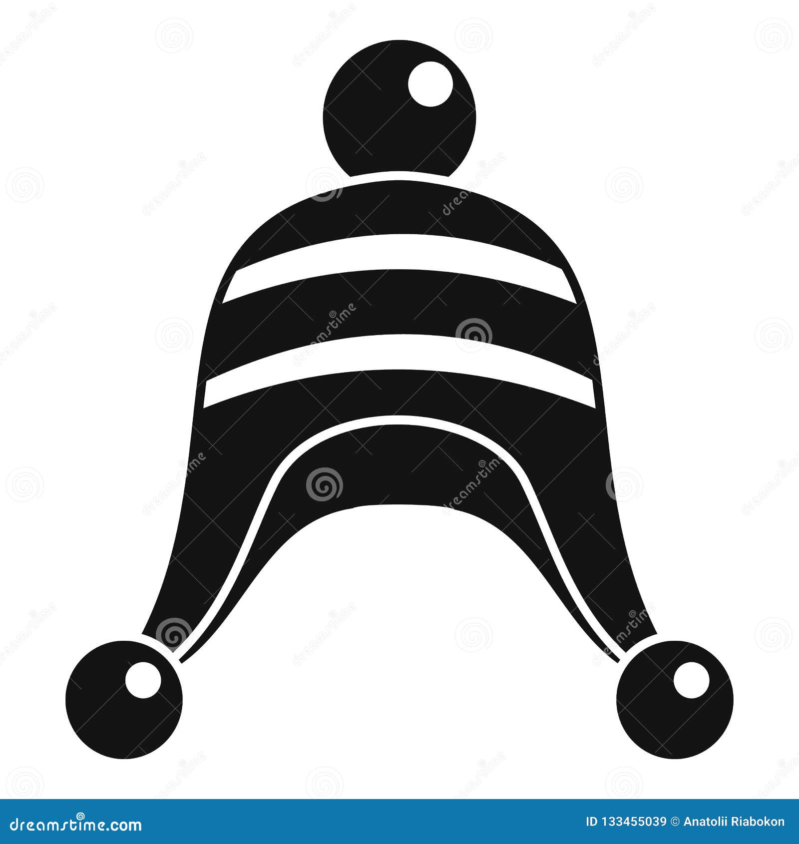 Winter Cold Hat Icon, Simple Style Stock Vector - Illustration of icon ...