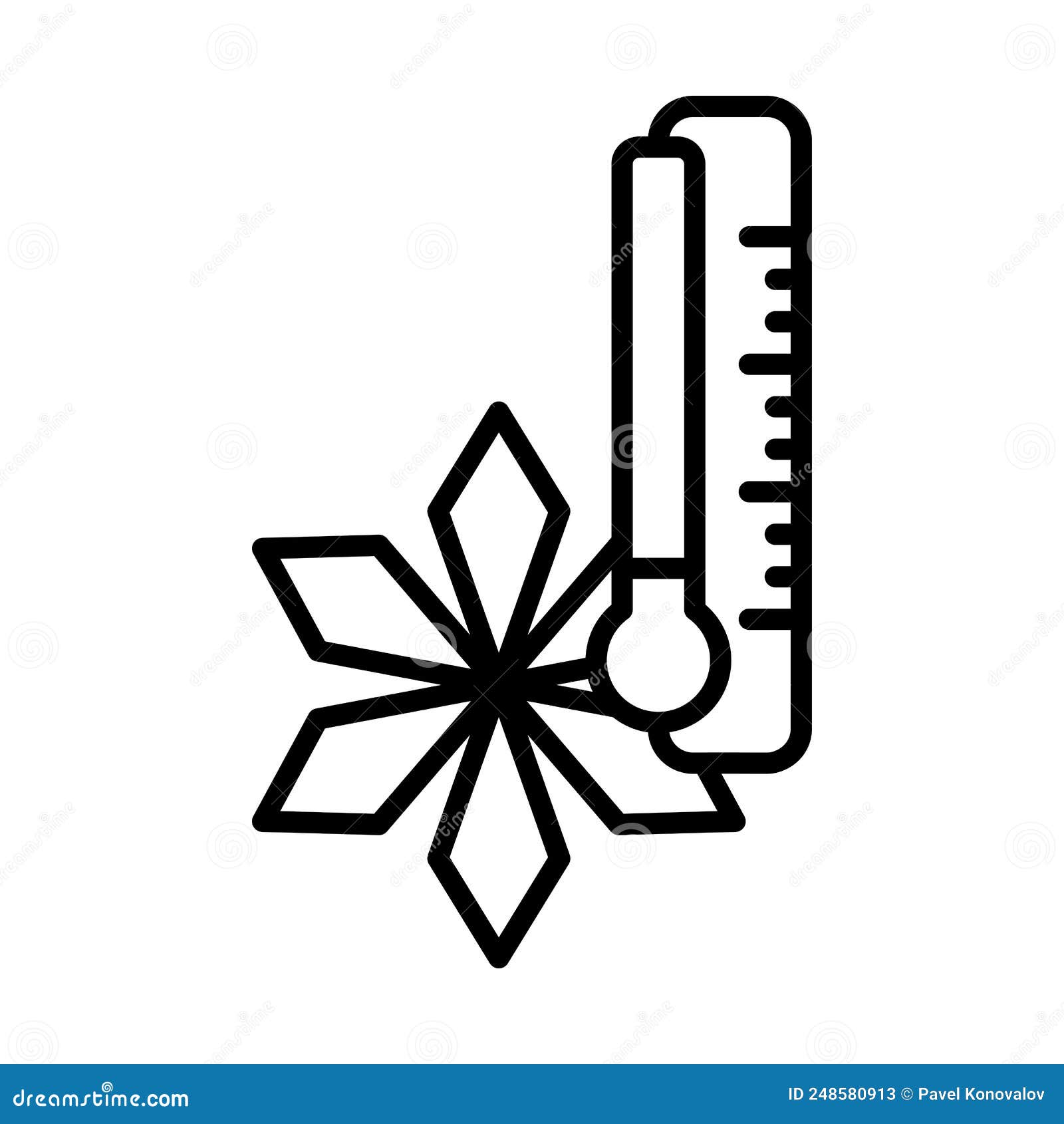 Winter Cold Icon stock vector. Illustration of frost - 248580913