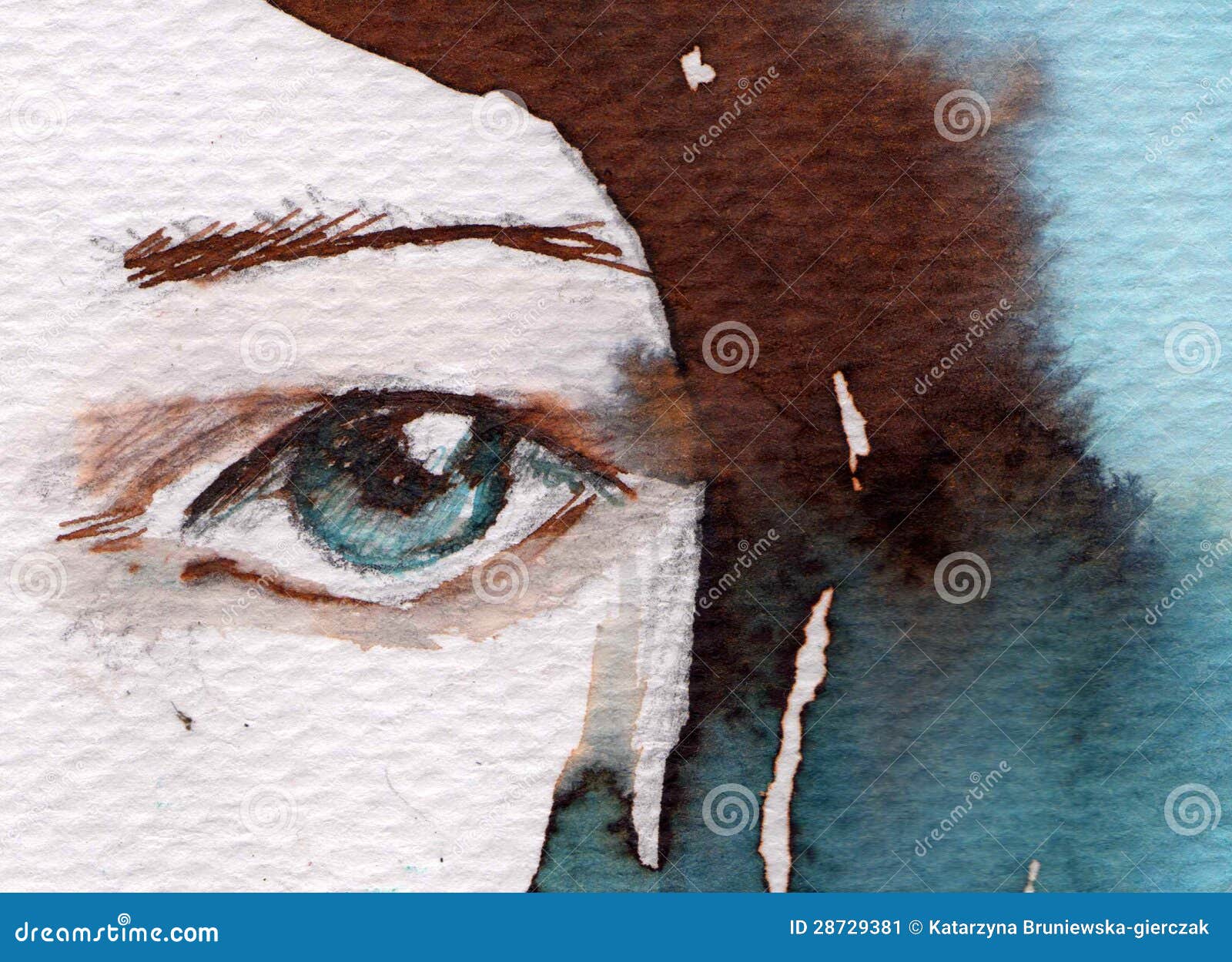 Winter, cold portrait stock illustration. Illustration of abstract ...