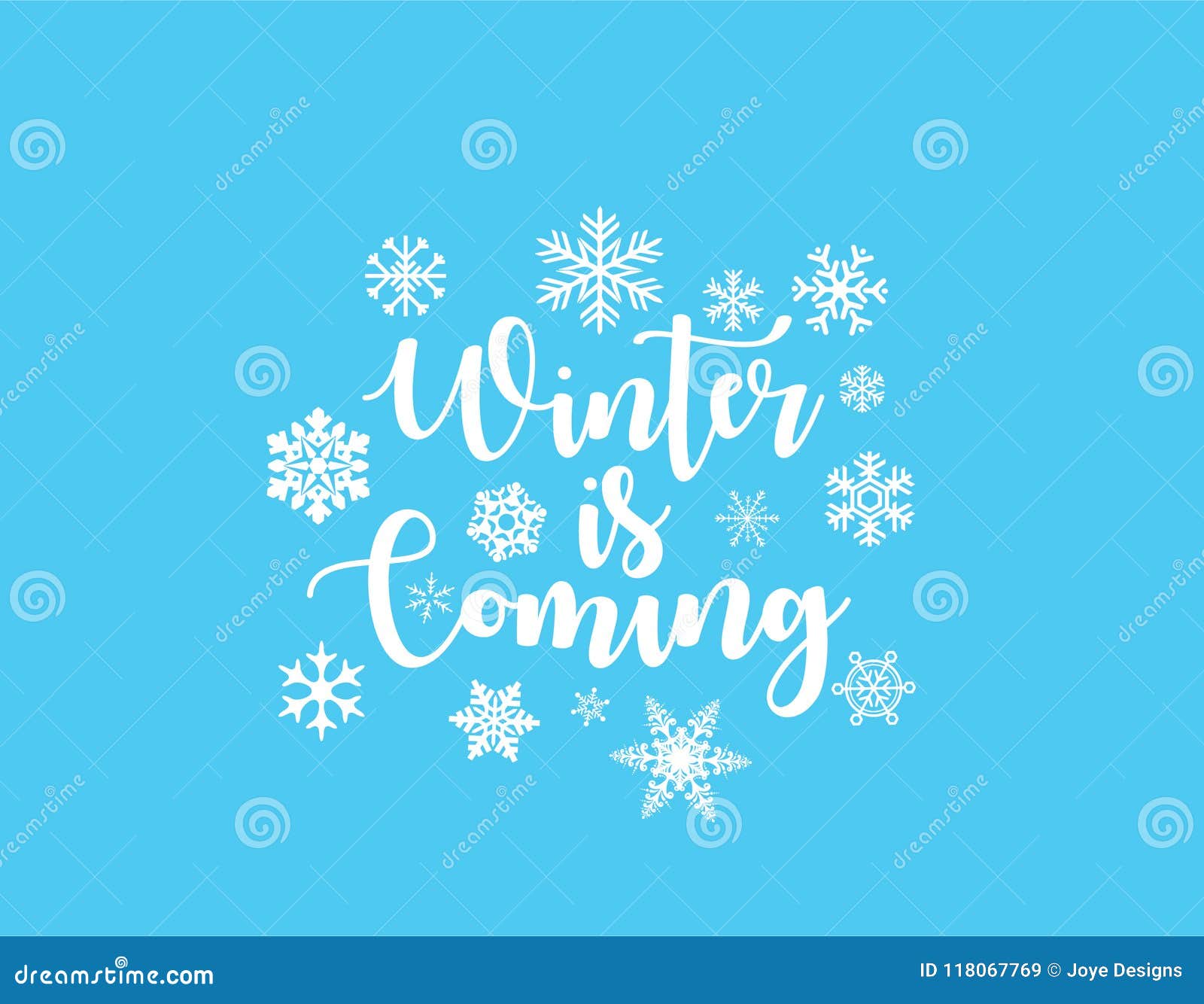 Winter is coming stock illustration. Illustration of winter - 118067769