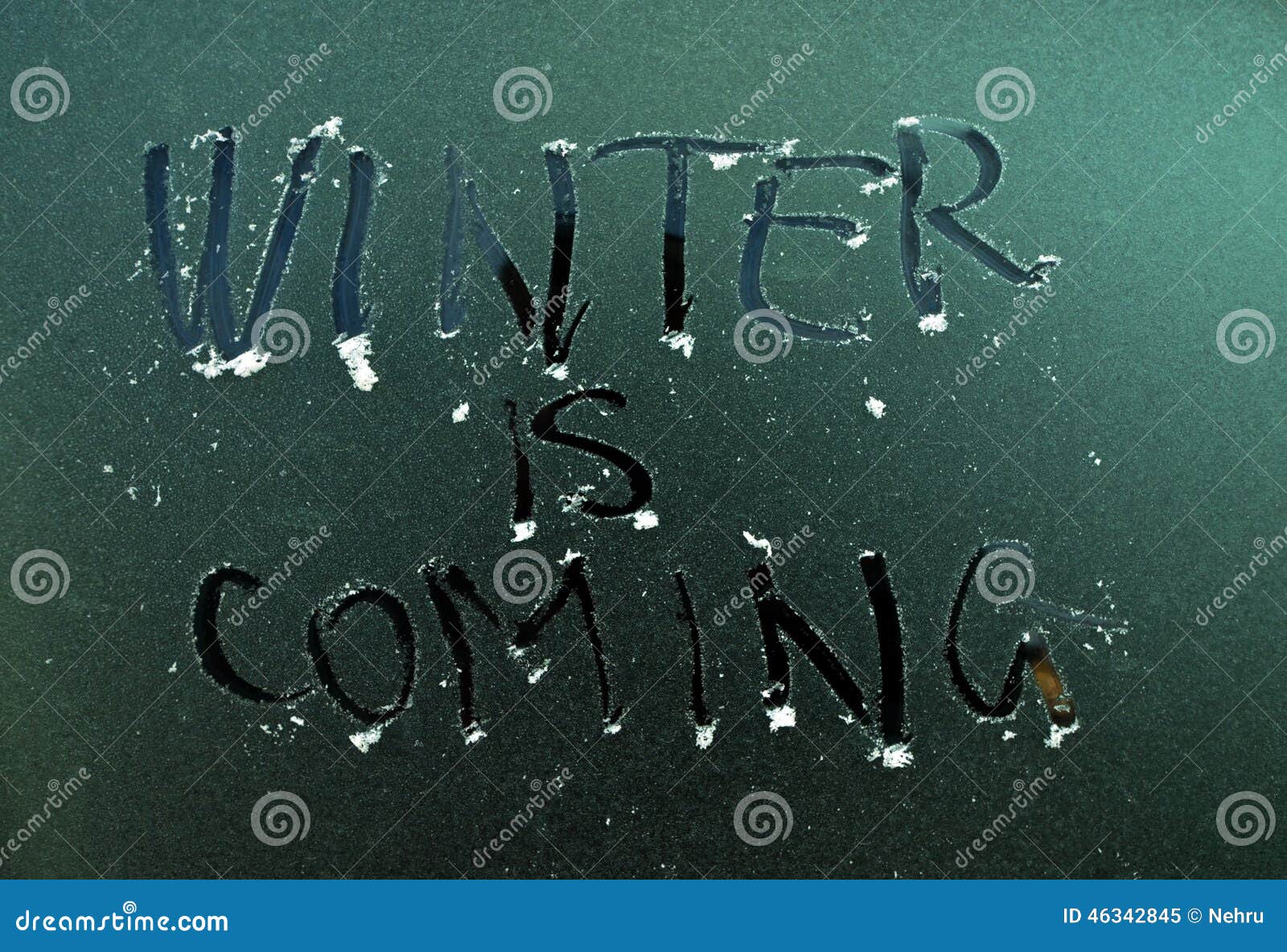 Winter is comming stock image. Image of single, series - 46342845