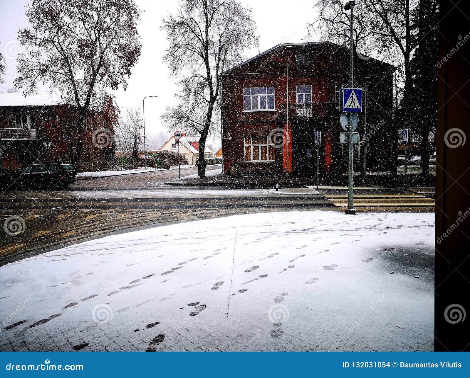 Snow stock photo. Image of winter, snow, comming, trees - 132031054