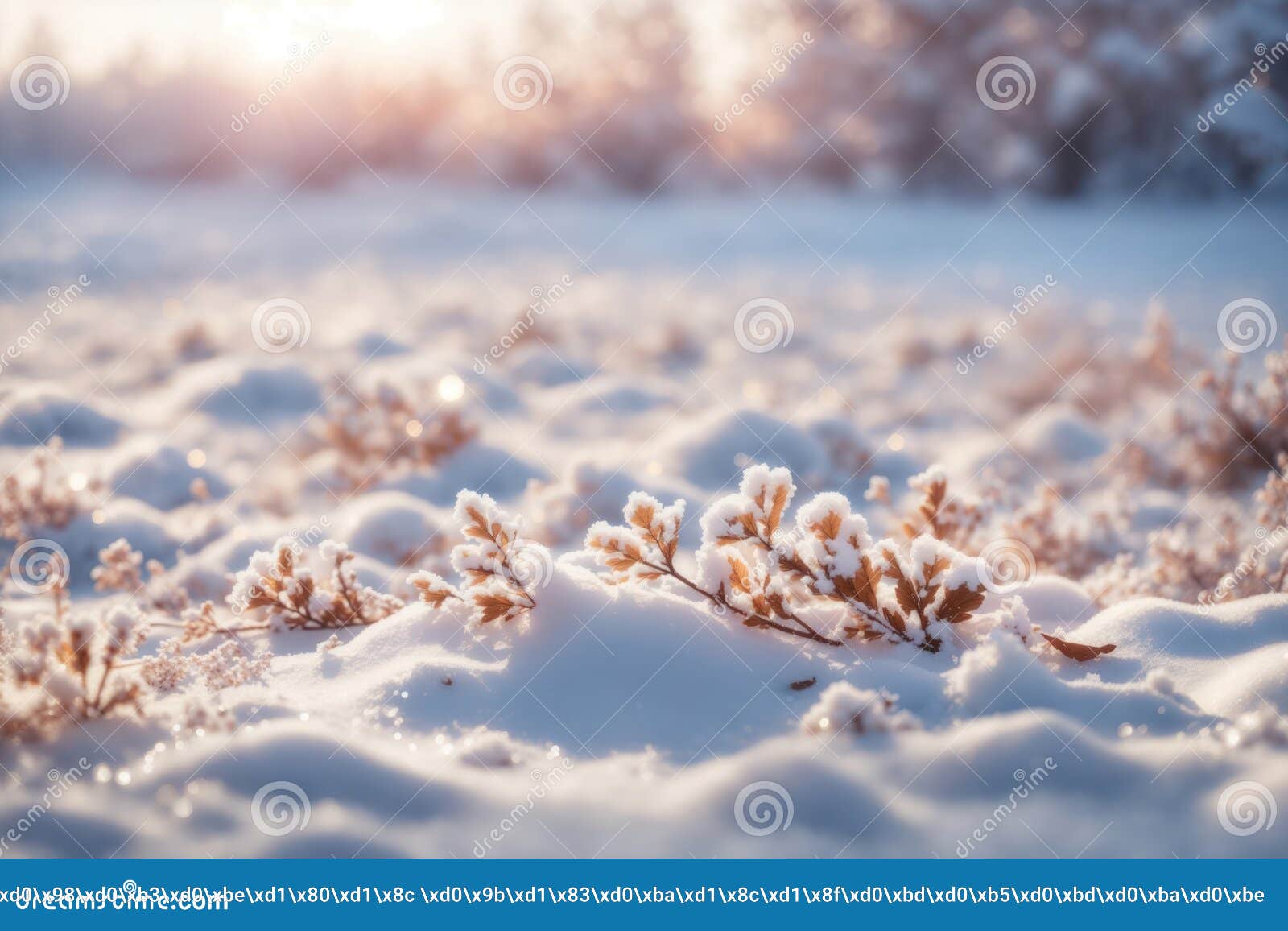 Winter Composition of Snow. Ai Generative Stock Illustration ...