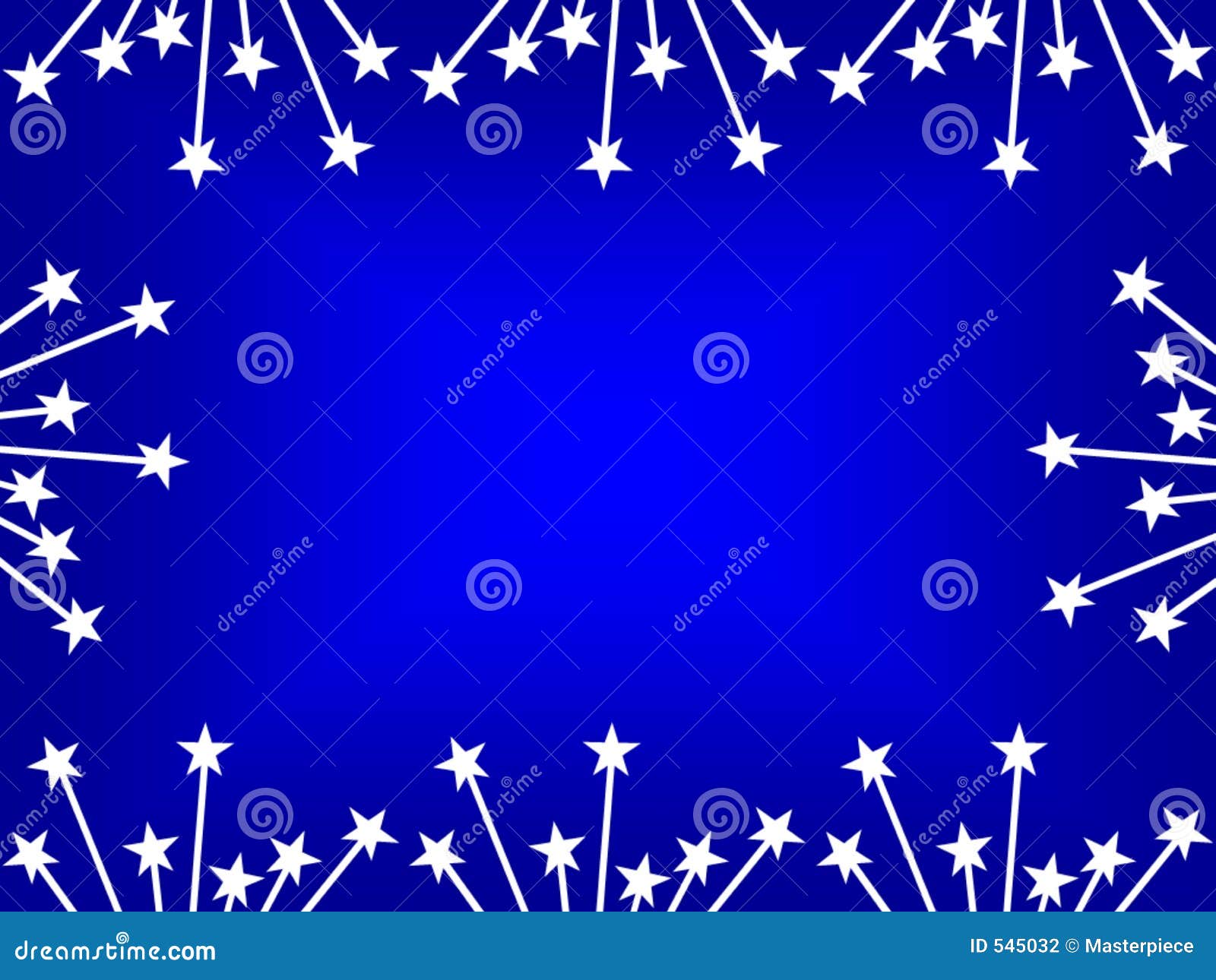 Winter Cool Snow Star Flower Border Corner Stock Illustration ...