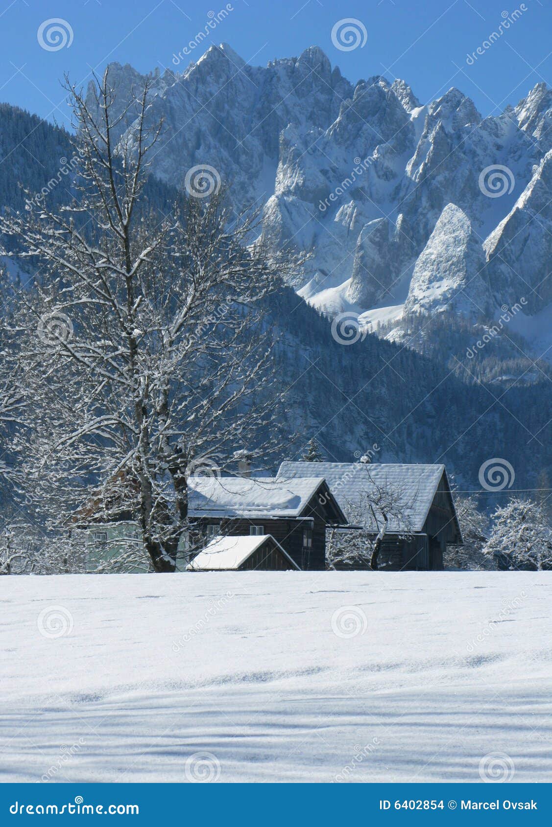 Winter country stock photo. Image of austria, dachstein - 6402854