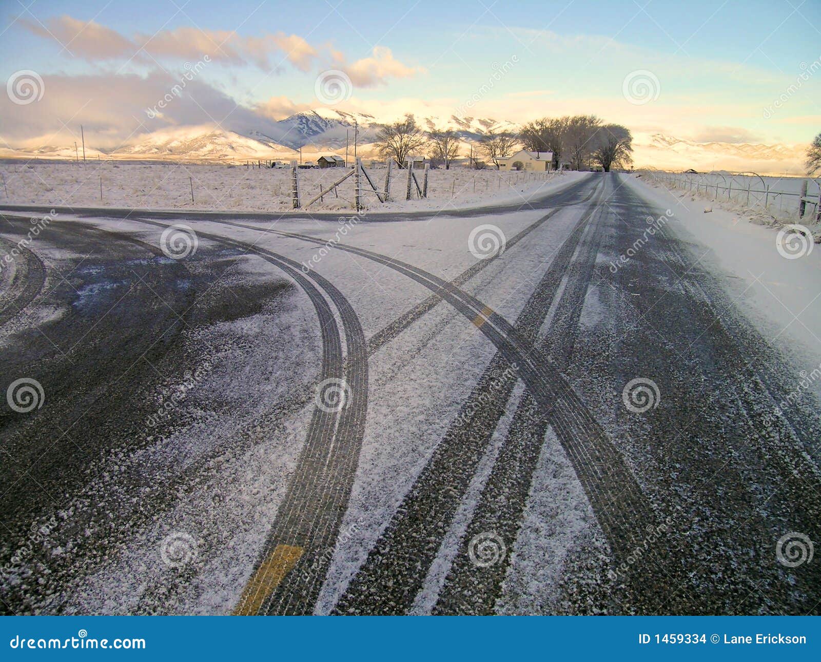 Winter Country Road stock photo. Image of country, blanket - 1459334