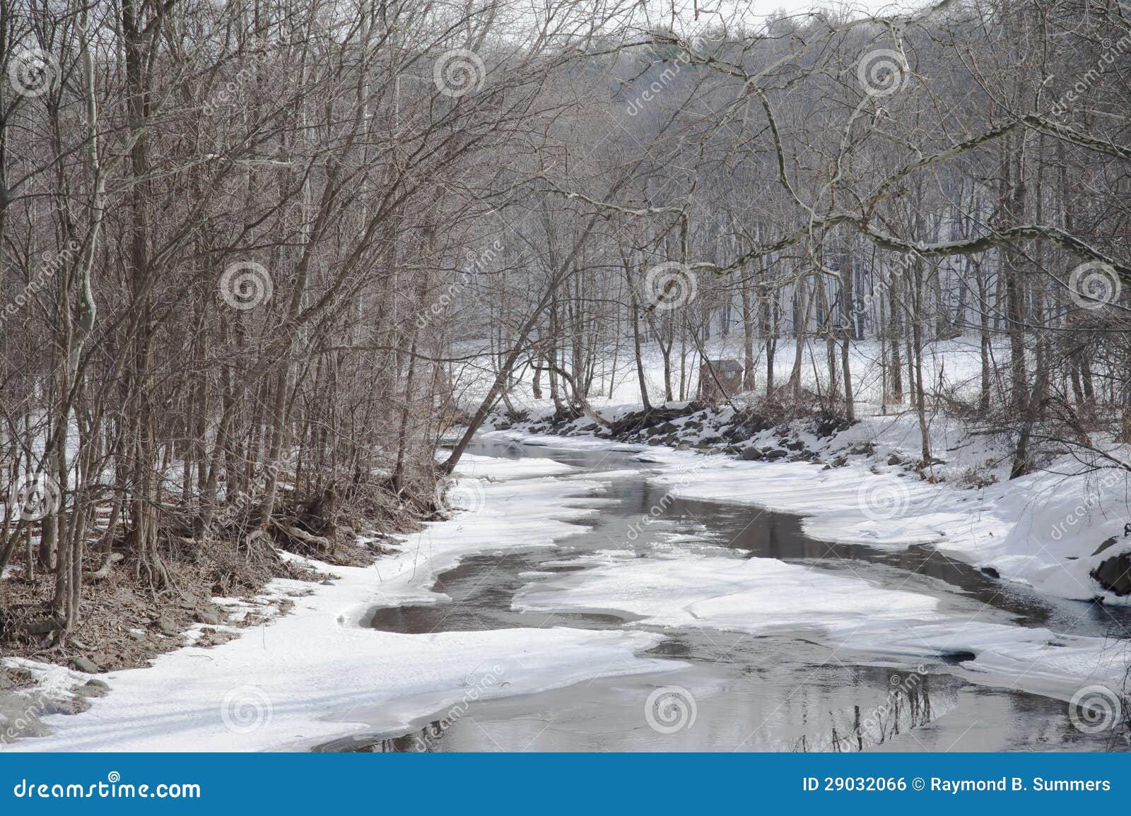 Winter Creek stock photo. Image of normans, nature, scenery - 29032066