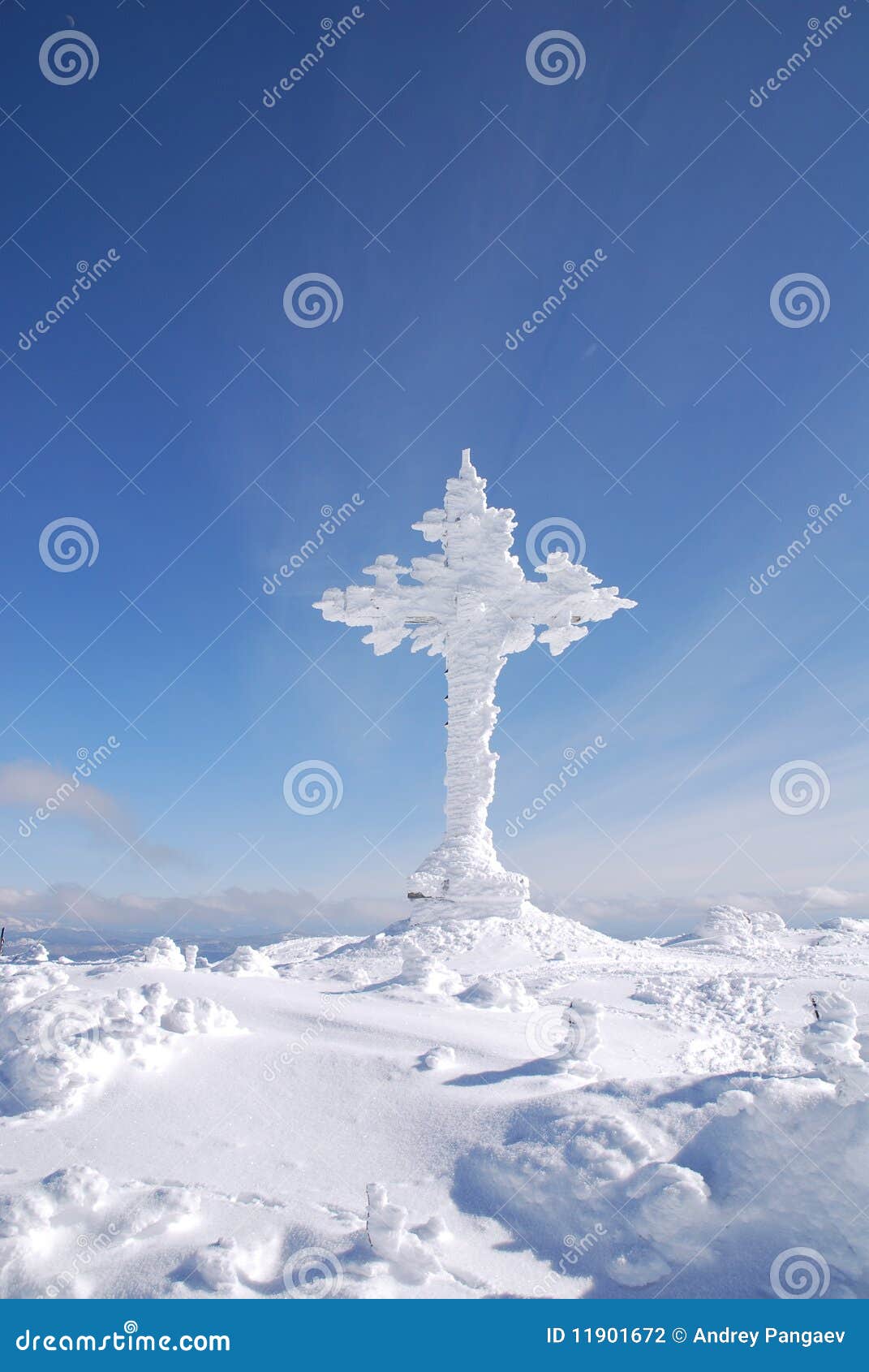 Winter cross stock photo. Image of beautiful, pines, alpine - 11901672