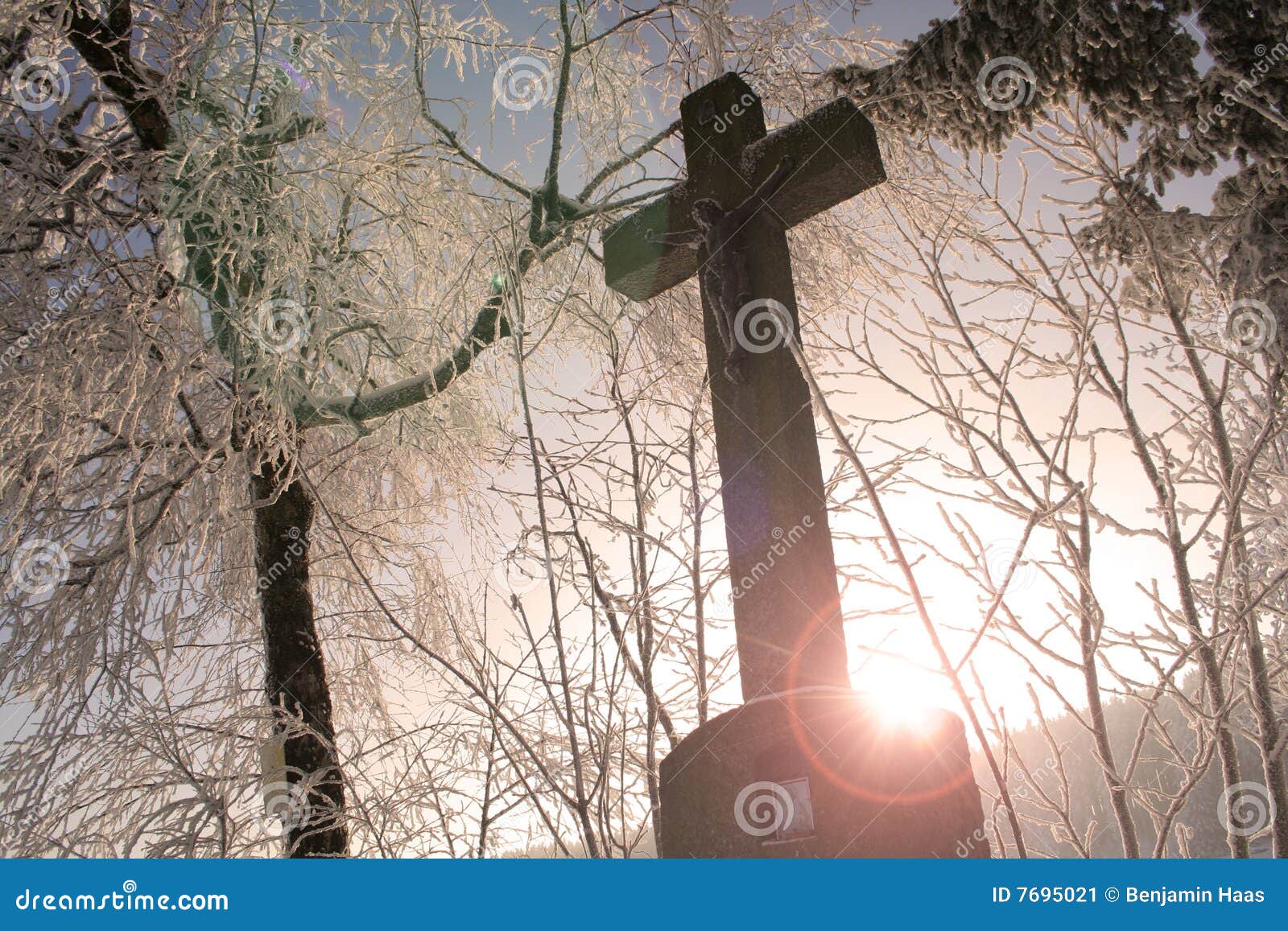 Winter Cross stock image. Image of blanket, divine, dream - 7695021