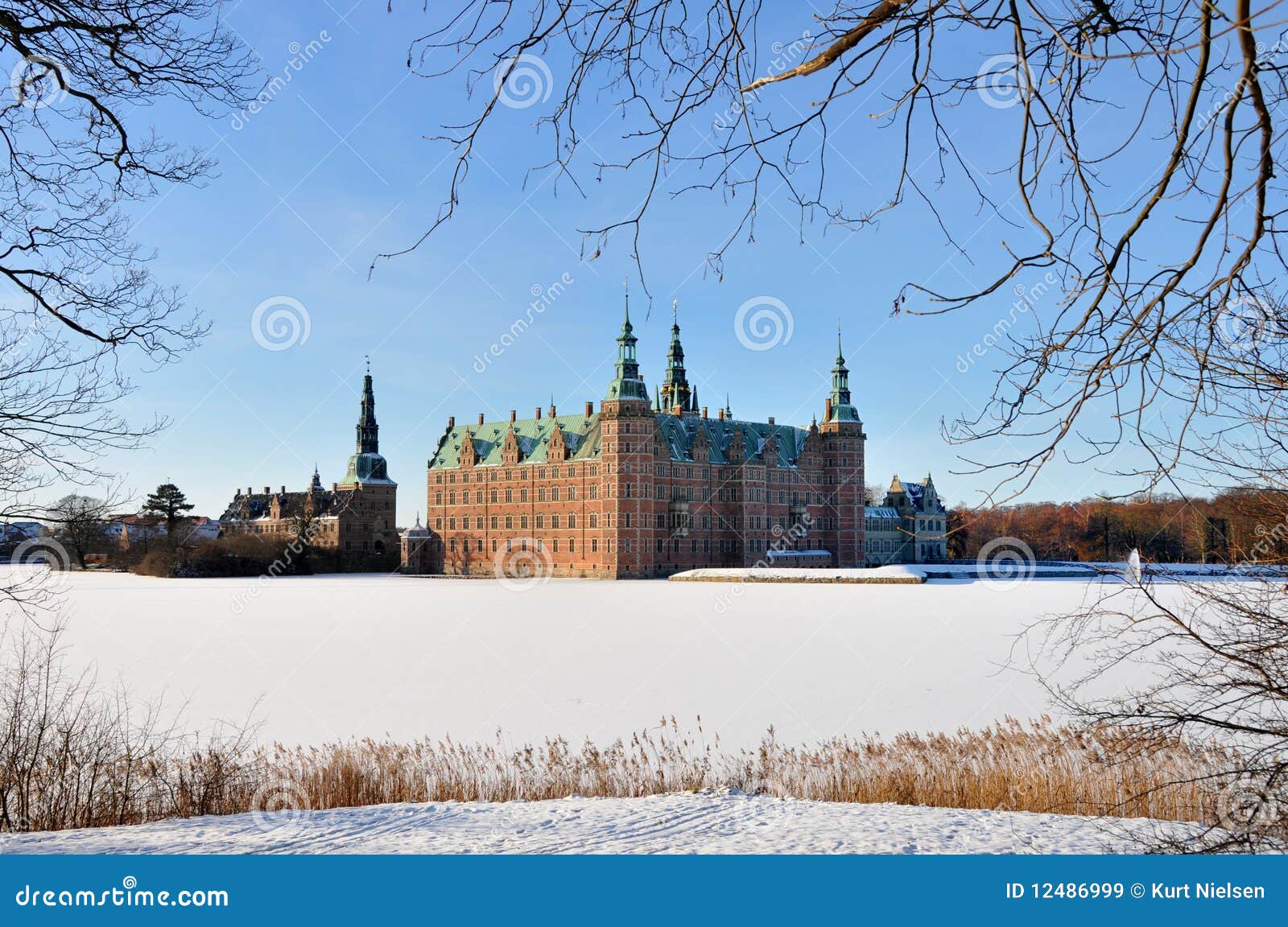 Winter in Denmark stock image. Image of cold, fort, construction - 12486999