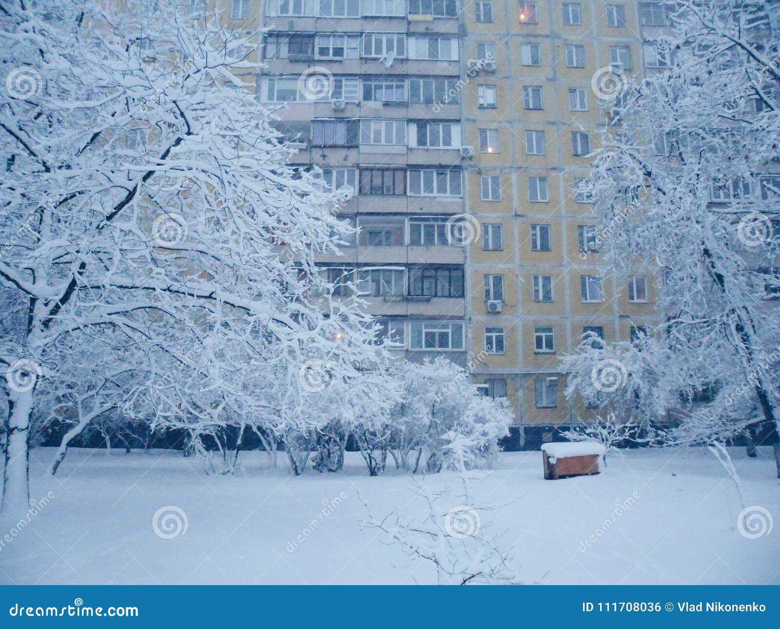Winter in Der Stadt Von Kiew, Ukraine Stockfoto - Bild von stadt, nave ...