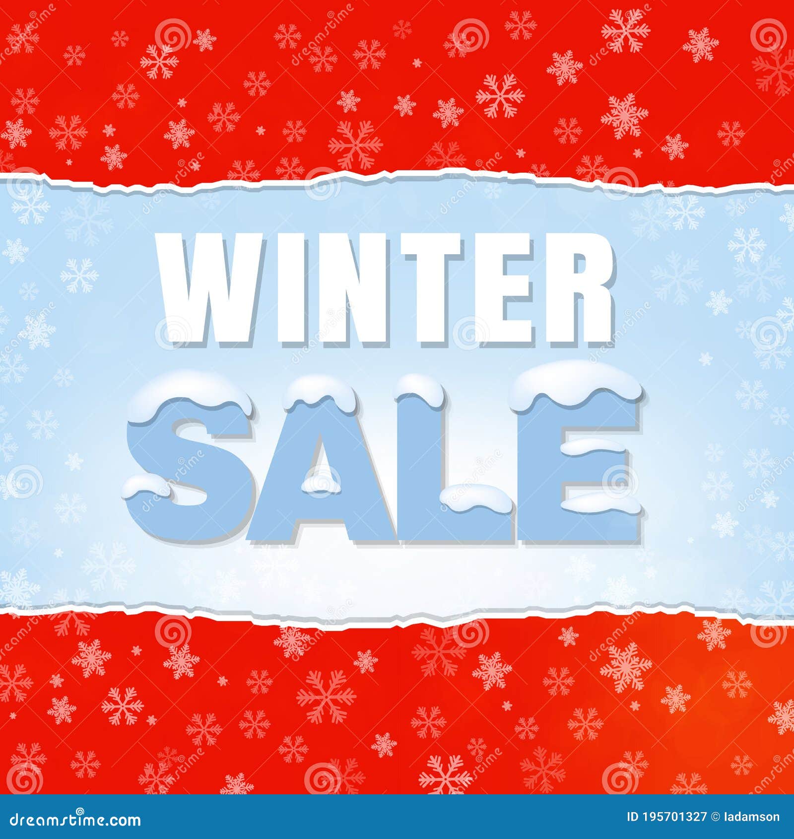 Winter Discount Banner stock vector. Illustration of sale - 195701327