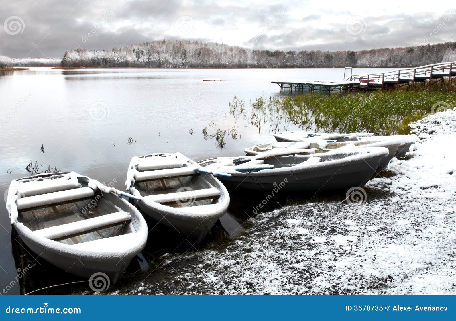 Winter dock stock image. Image of coast, relaxation, coastline - 3570735
