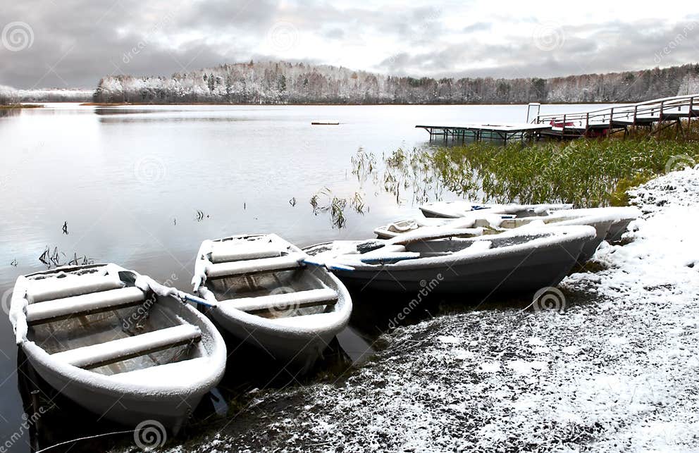 Winter dock stock image. Image of coast, relaxation, coastline - 3570735