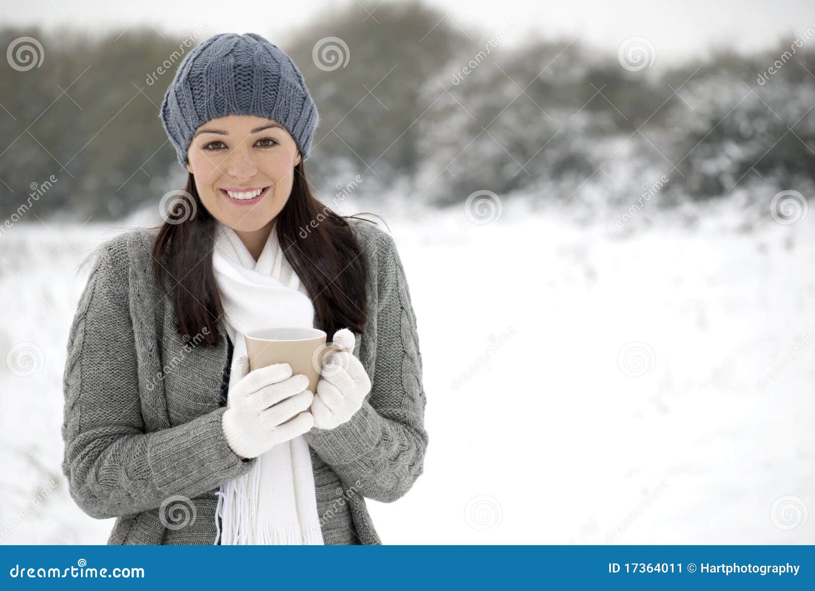 Winter enjoyment stock image. Image of holding, woman - 17364011