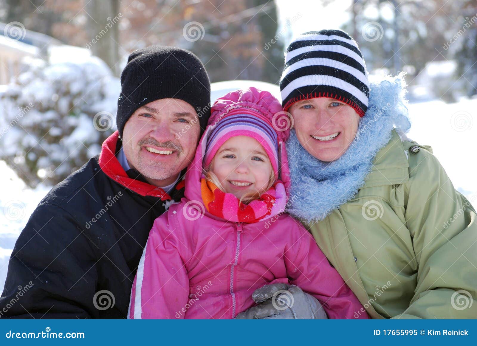 Winter Family stock image. Image of couple, childhood - 17655995