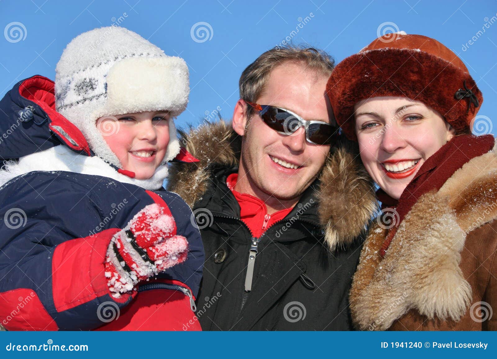 Winter family faces 2 stock photo. Image of father, holiday - 1941240