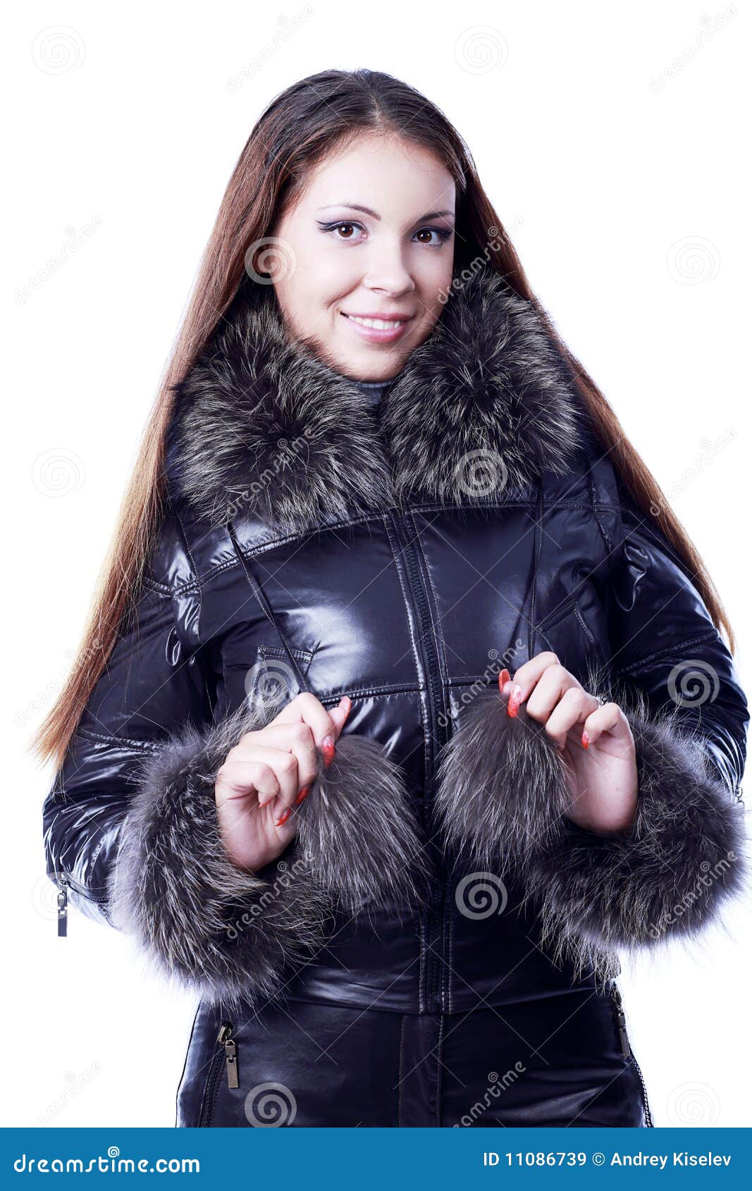 Winter fashion stock image. Image of pretty, jacket, makeup - 11086739