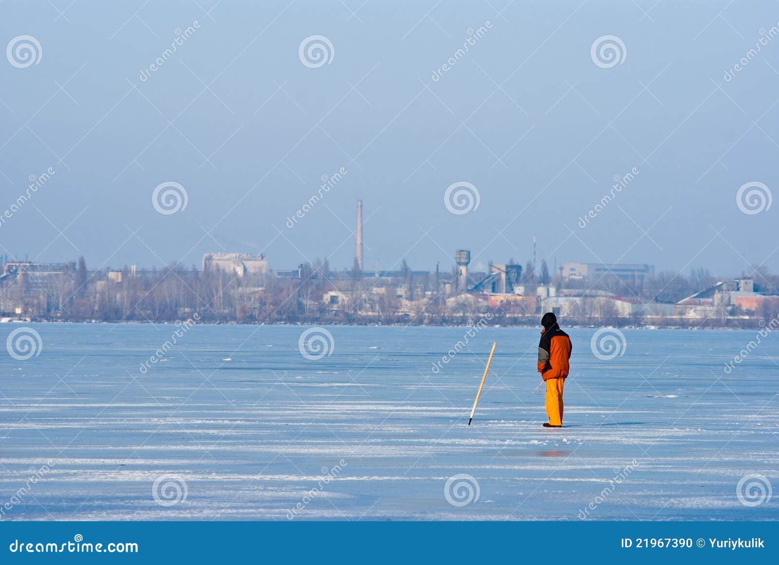 Winter fisher stock photo. Image of snow, plain, white - 21967390