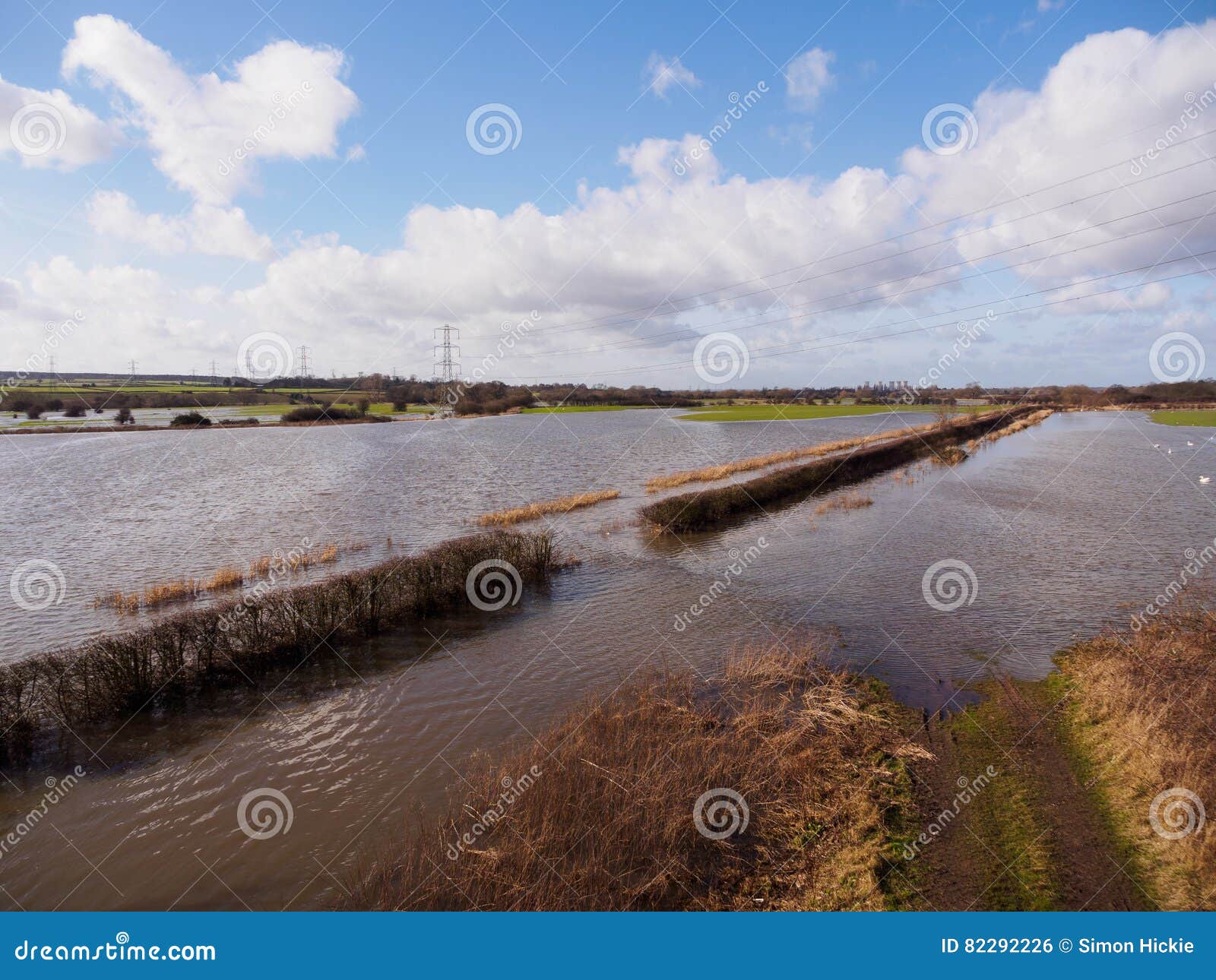 Winter Floods Near Melbourne Derbyshire Stock Photo - Image of ... Winter Floods Near Melbourne Derbyshire Stock Photo - Image of ...