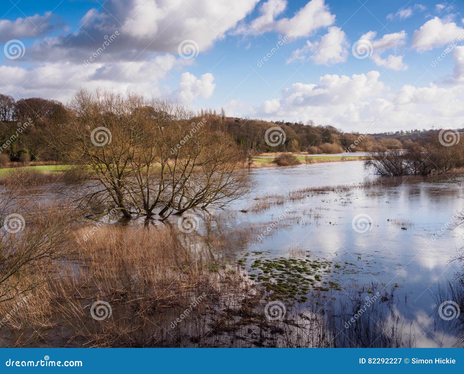 Winter Floods Near Melbourne Derbyshire Stock Image - Image of banks ... Winter Floods Near Melbourne Derbyshire Stock Image - Image of banks ...