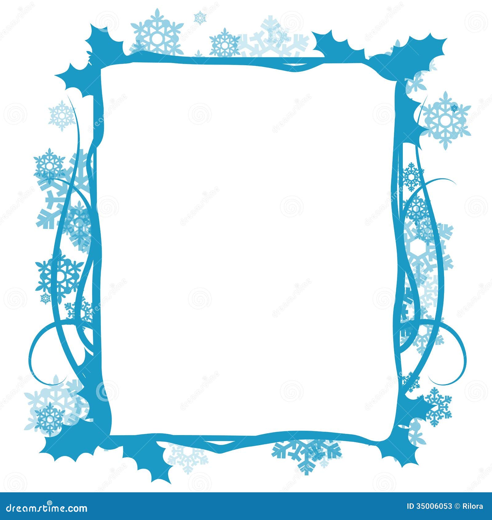Winter Frame Vector