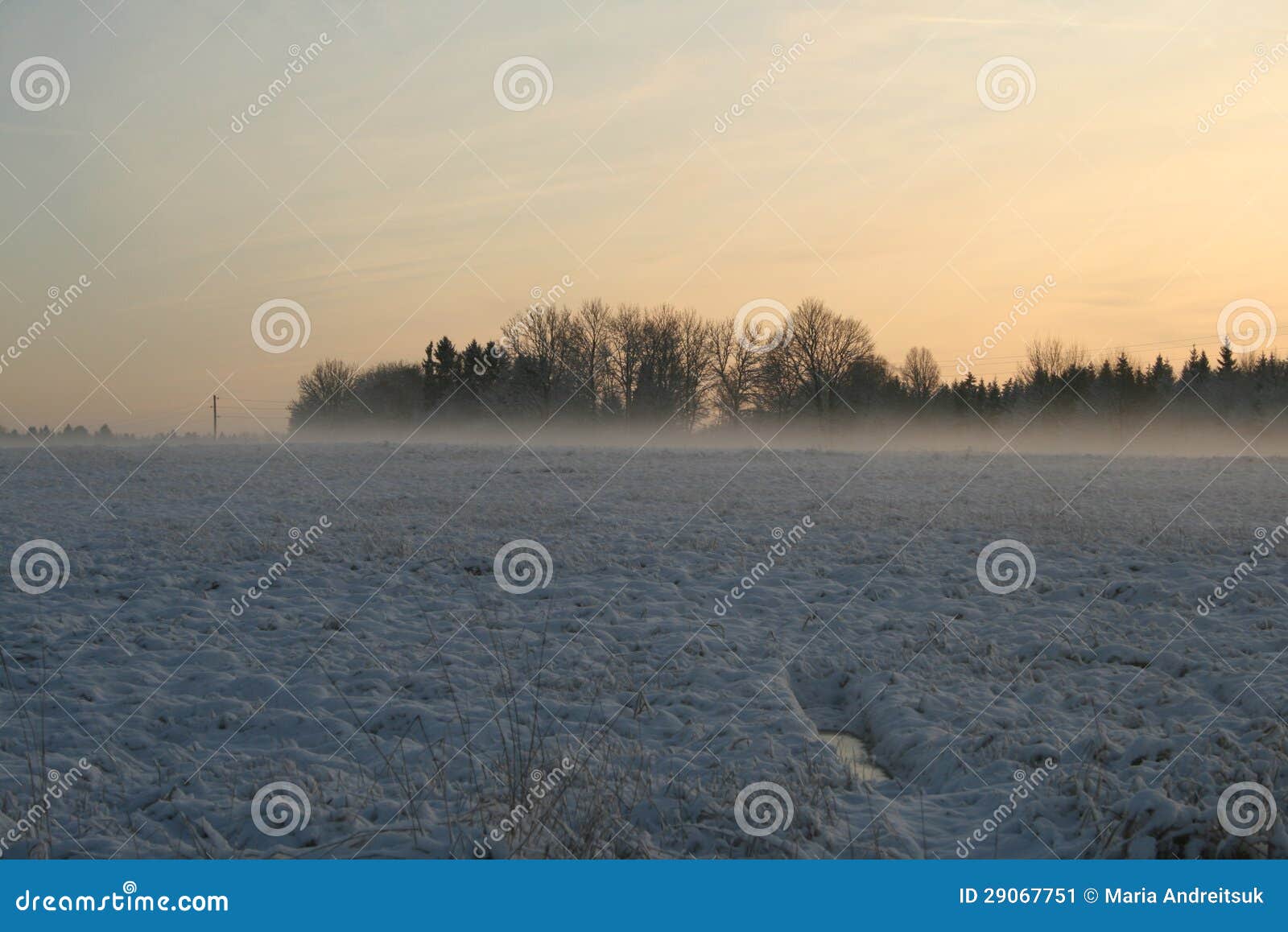 Winter fog sunset stock image. Image of shine, freeze - 29067751