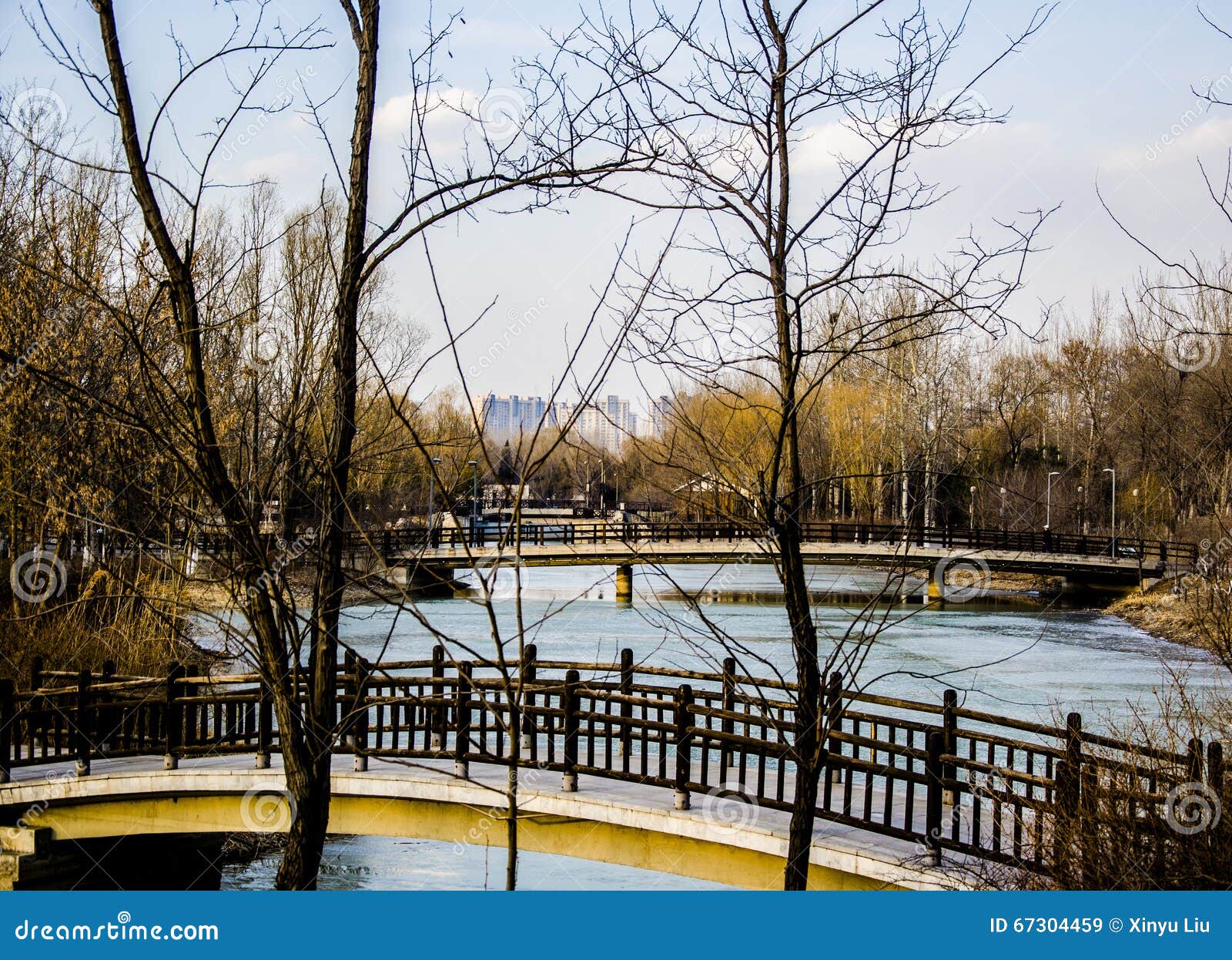 The Winter Forest and River, Beijing Stock Image - Image of build, rail ...